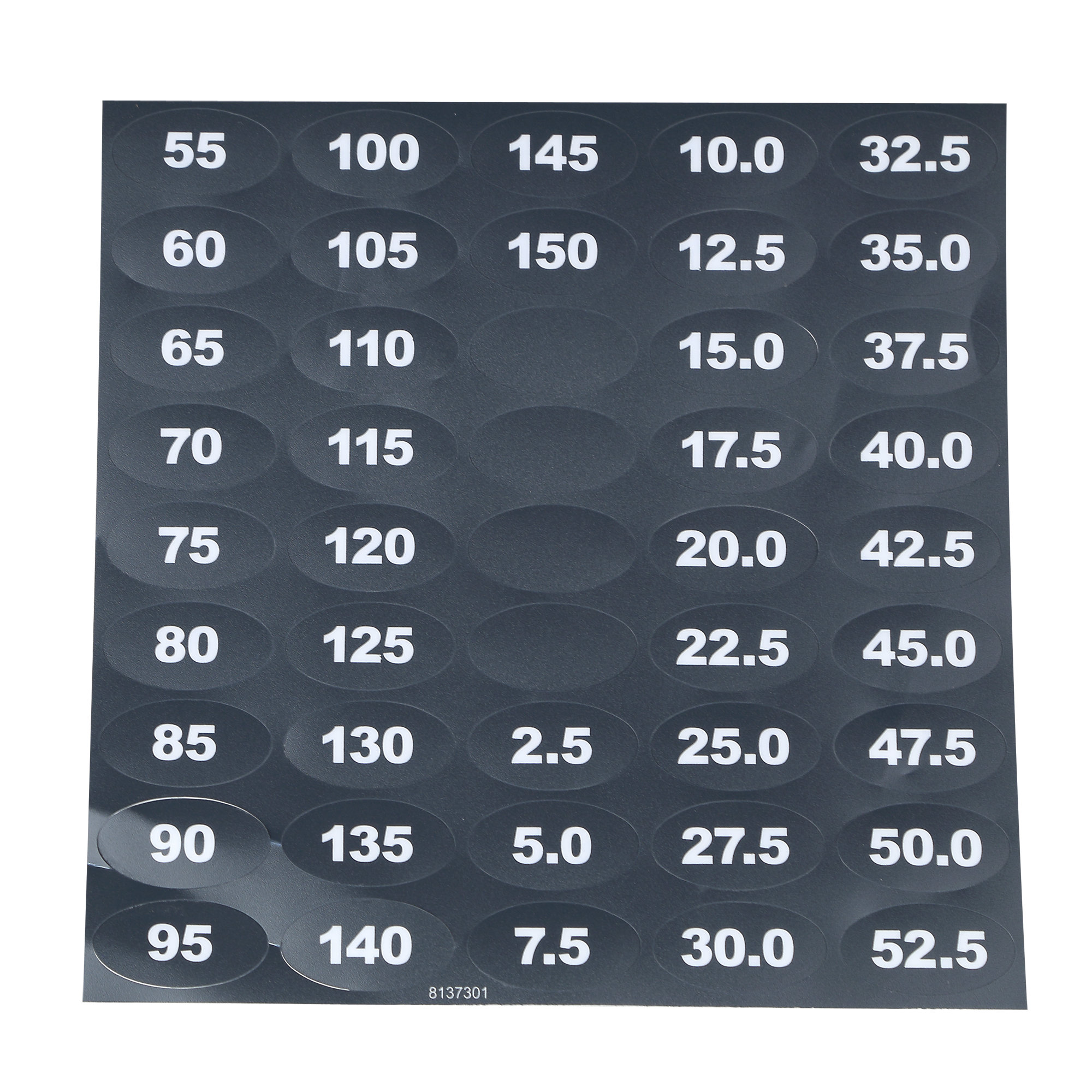 Label Set, Dumbbell Rack, LifeFitness - Sportsmith