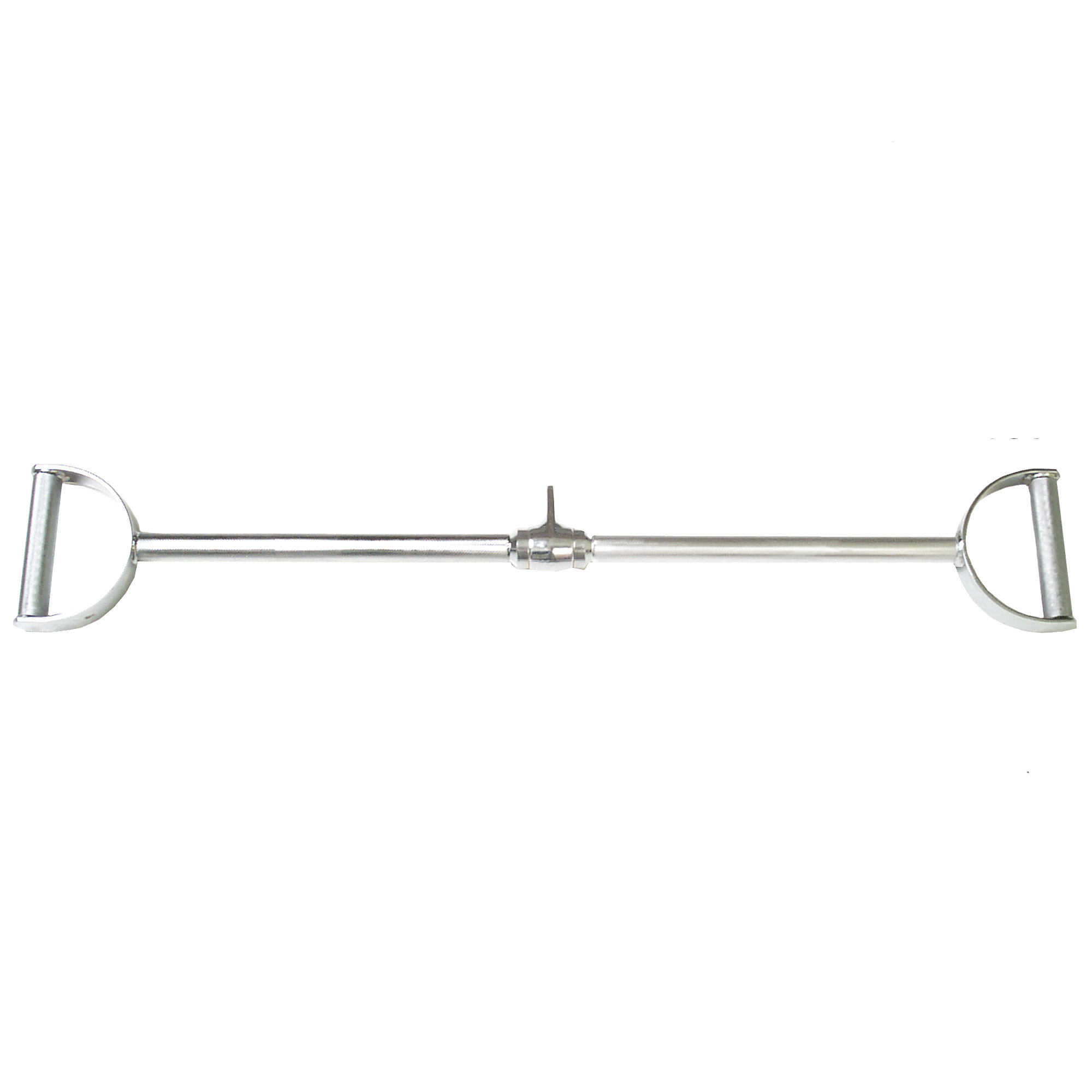 30" Pro-Style Cambered Lat Bar with Stirrup Handles and Knurled Grips ...
