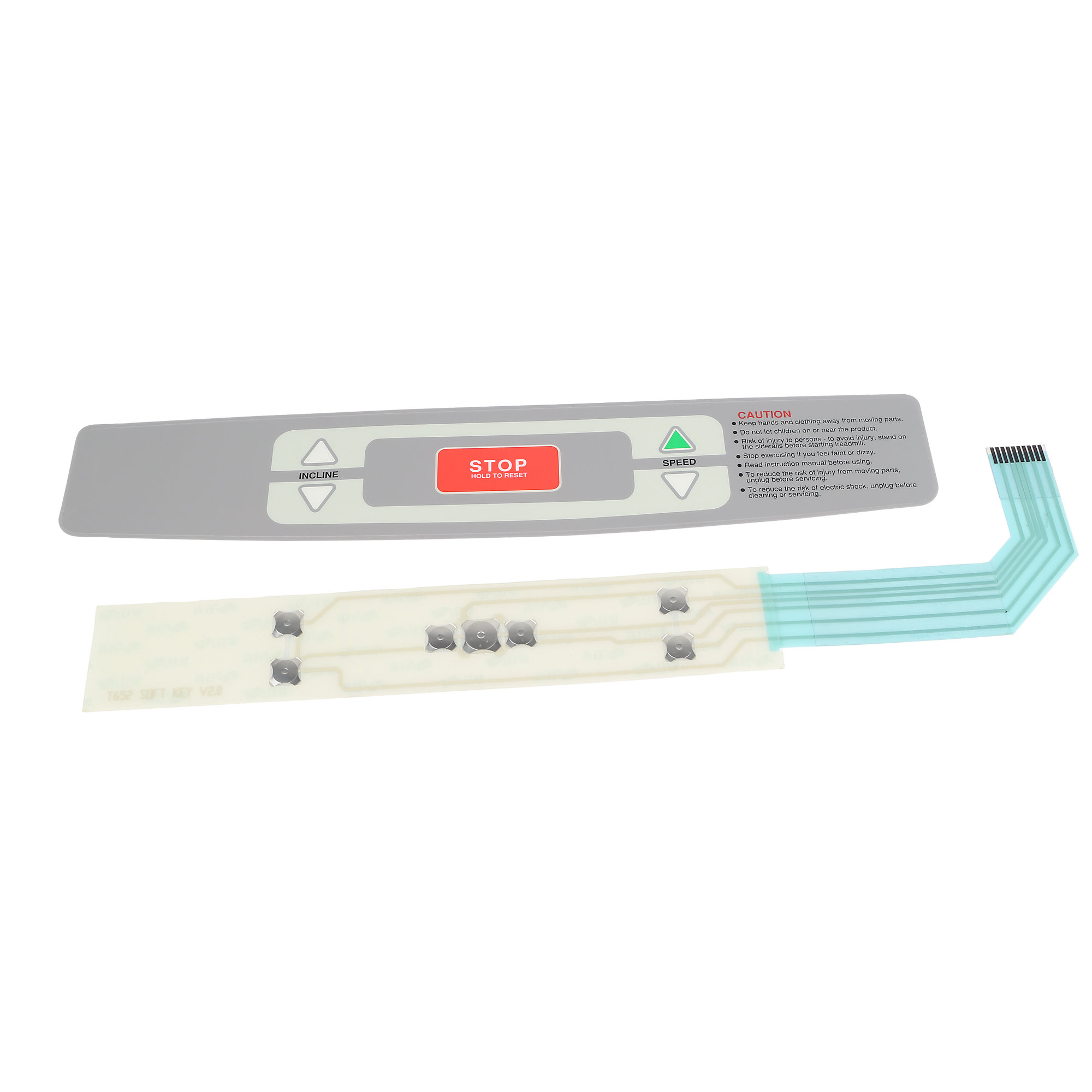 Lower Keypad Key and Overlay Set, SportsArt - Sportsmith