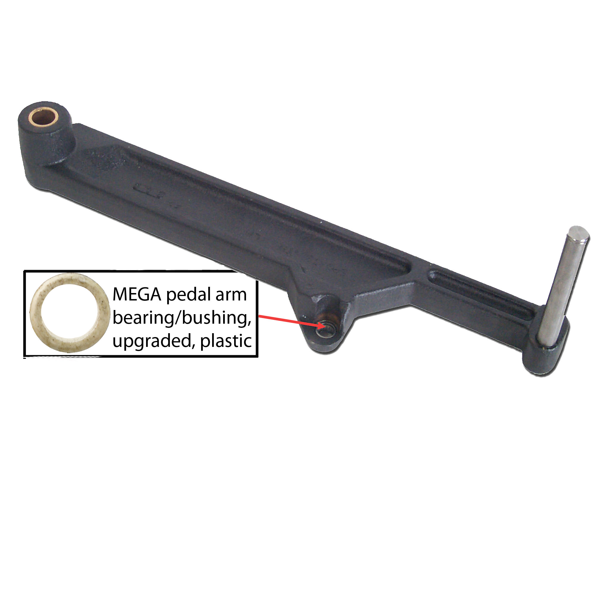 Right Pedal Arm Assembly, (Upgraded Mega Bearing) - Sportsmith