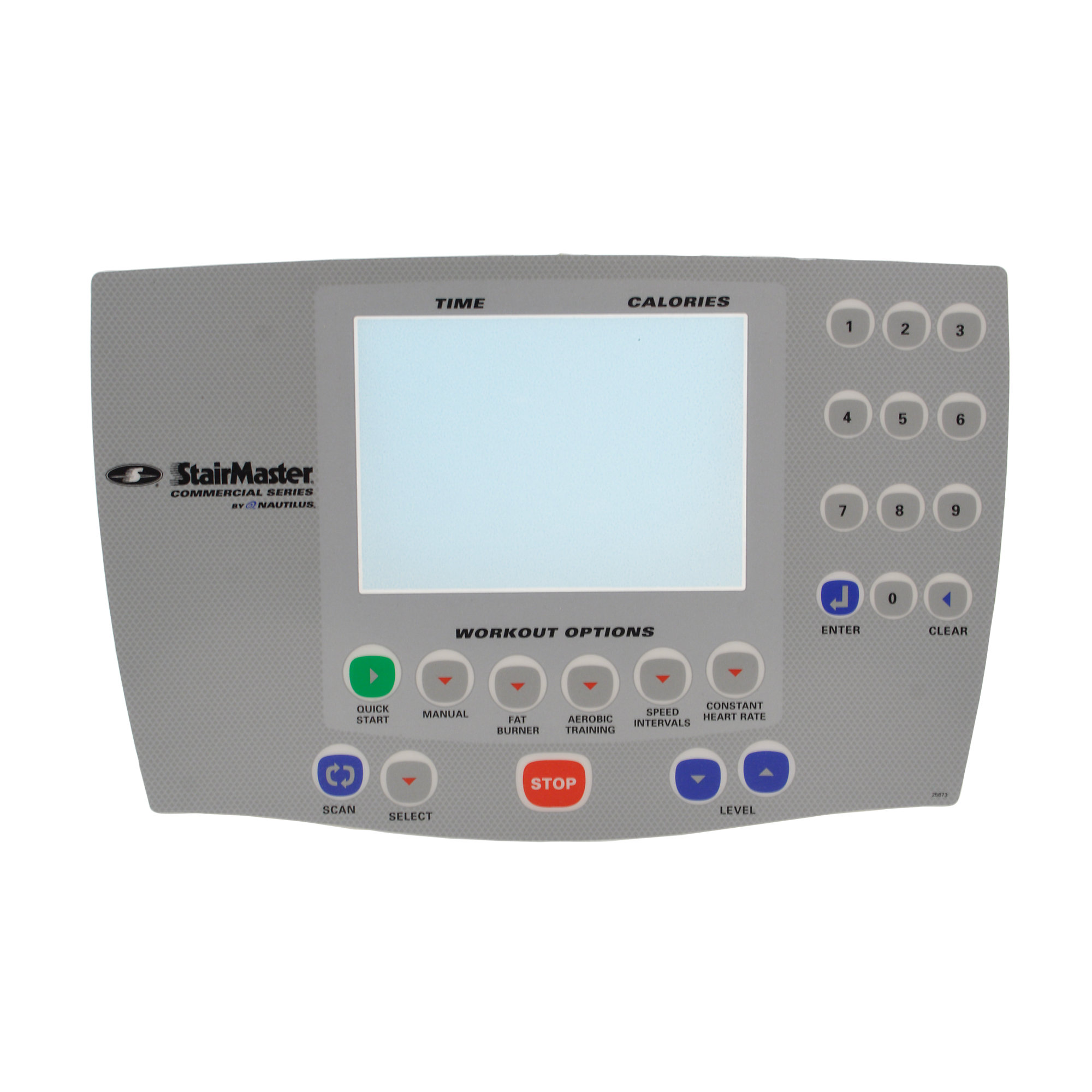 Gray OEM Overlay | C40 Console | Stairmaster 7000PT | SM25673