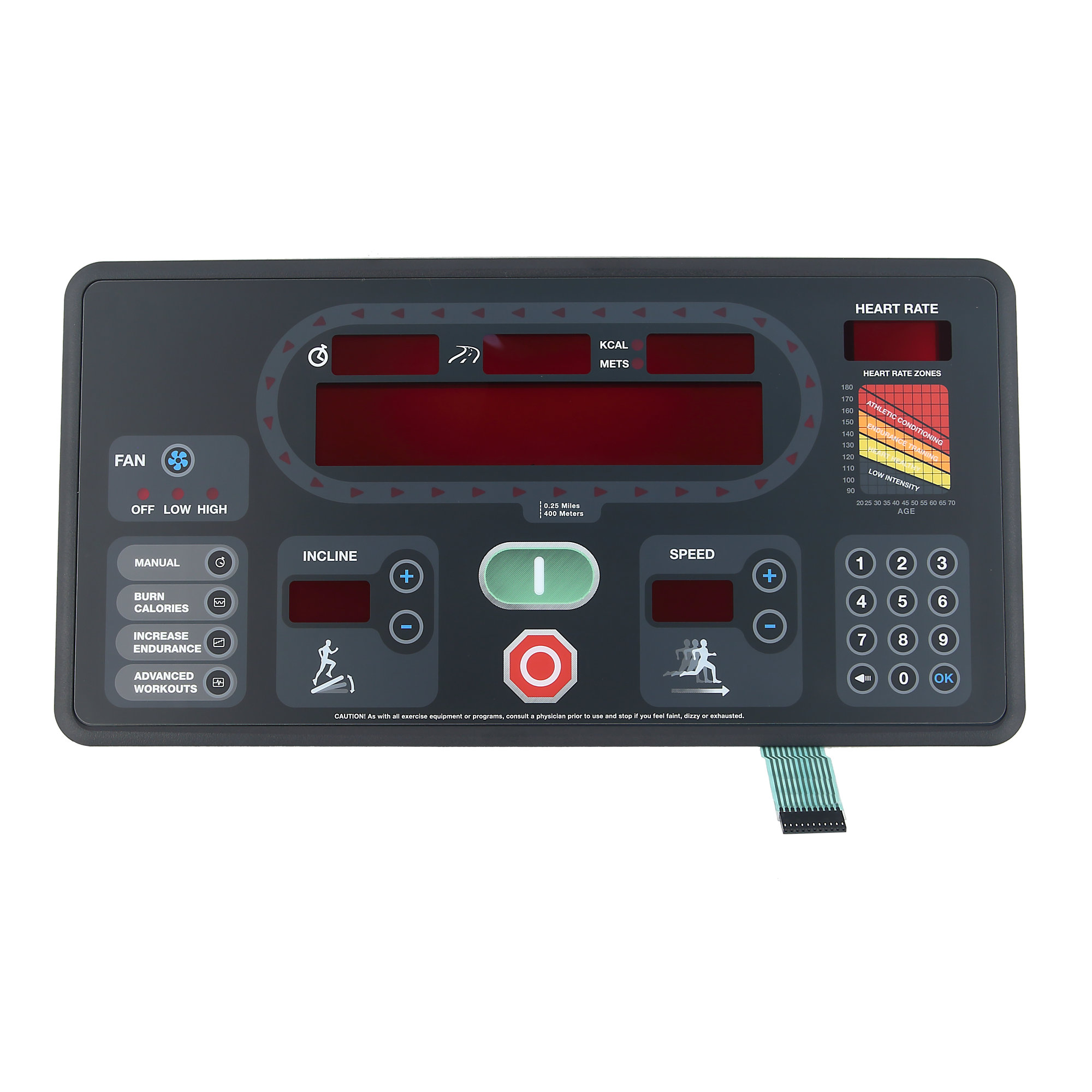 Keypad, Main Display, S-Trc, G2, Star Trac, 050-2216-KT | 050-2216-KT