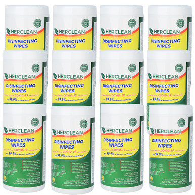 Disinfecting Wipes - 7"x7" - each canister contains 85 wipes. Case of ...