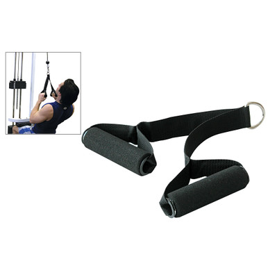Nylon Tricep Strap with Dual Stirrup Handles, Sportsmith, P16H815