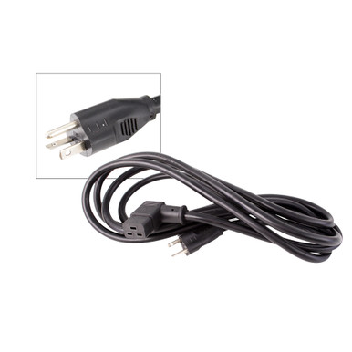 Power Cord, 12Ft, 110V 20 Amp, Right Angle - Sportsmith