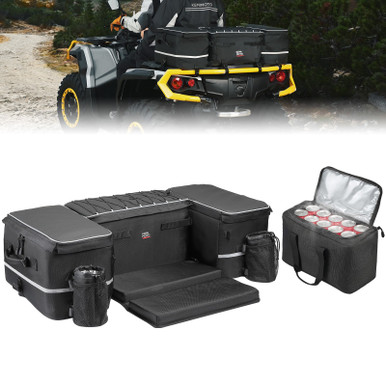 Polaris Sportsman 71L Rear Seat Storage Bag with Cooler & Removable ...