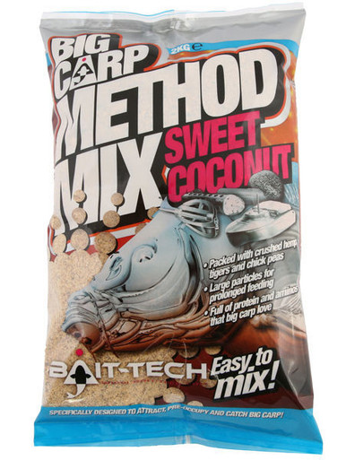 Bait-Tech Big Carp Method Mix Sweet Coconut 2kg - Fishon Tackle Shop