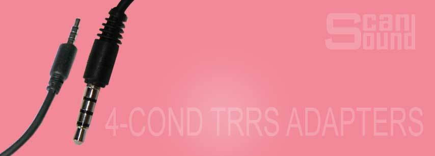 4-Conductor Adapters for use with TRRS Plugs