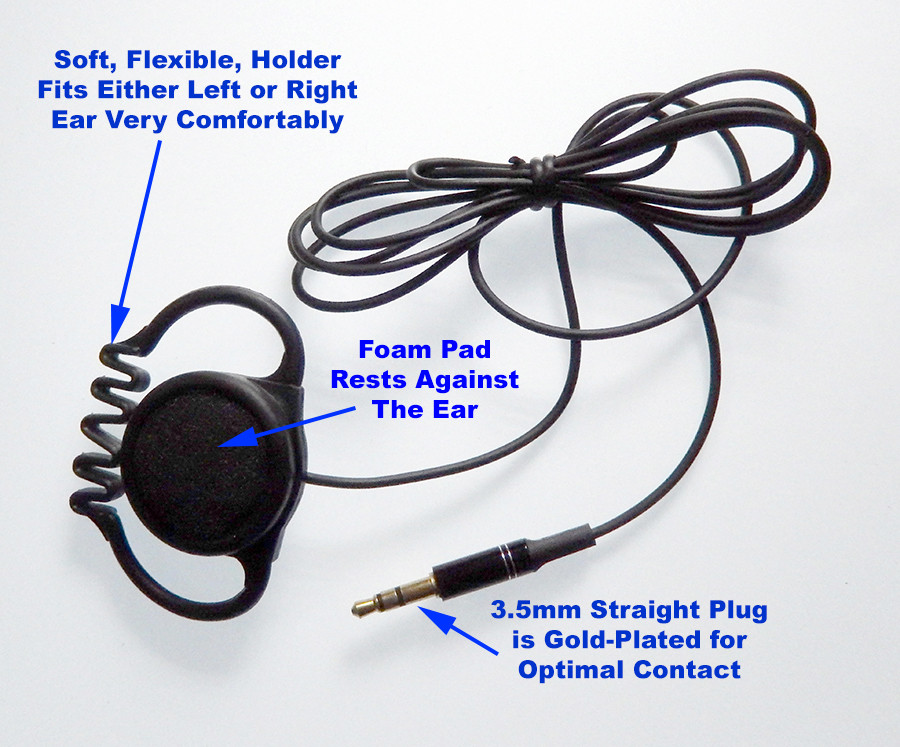 1 Ear Earclip Style Over Ear Headphone Earphone