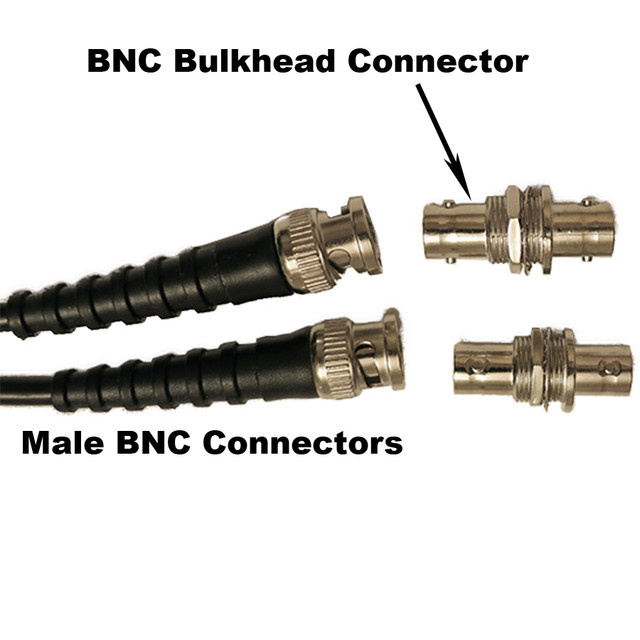 Bulkhead BNC Connectors for MRI RF Penetration Panel