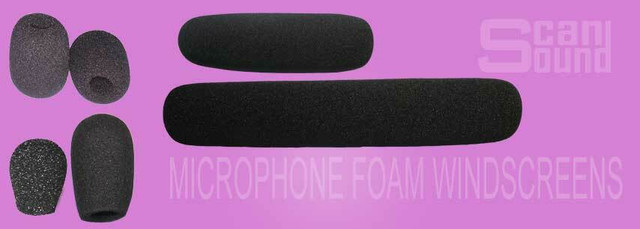 Microphone foam windscreen for all microphone sizes
