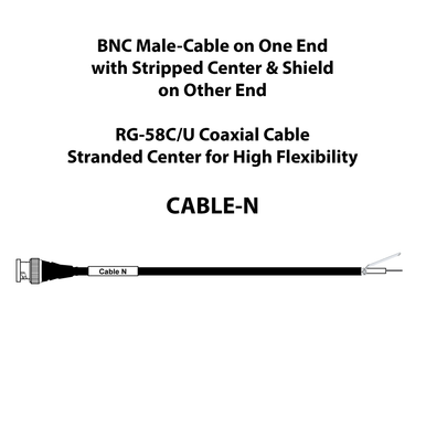 Coaxial Cable N has one BNC Male Connector on coaxial cable for MRI ...