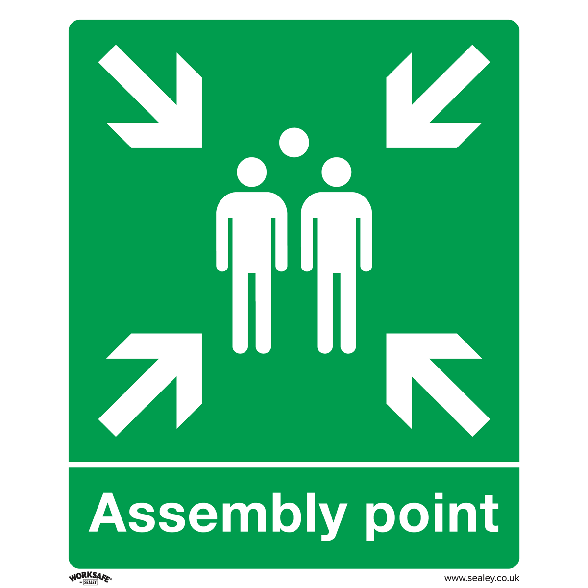 Safe Conditions Safety Sign - Assembly Point - Rigid Plastic (SS37P1)