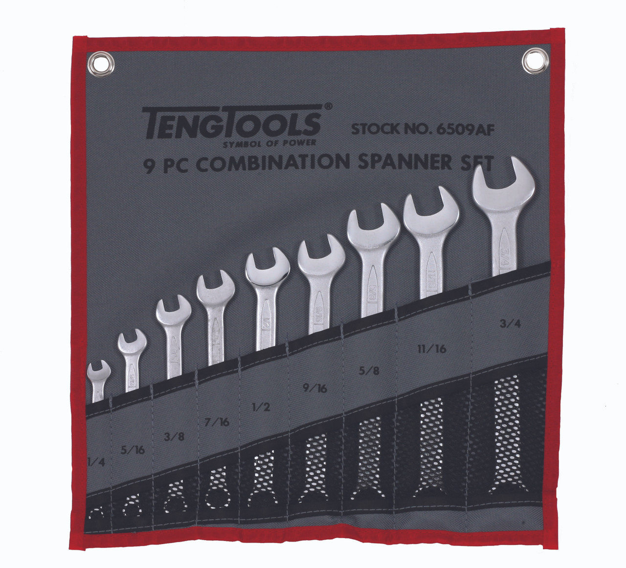 Teng Tools Spanner Set Combination AF 9pcs