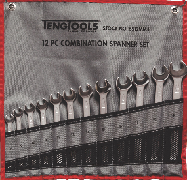 Teng Tools Spanner Set Combination MM 12 Pieces