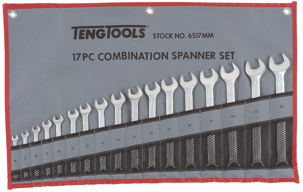 Teng Tools Spanner Set Combination MM 17 Pieces