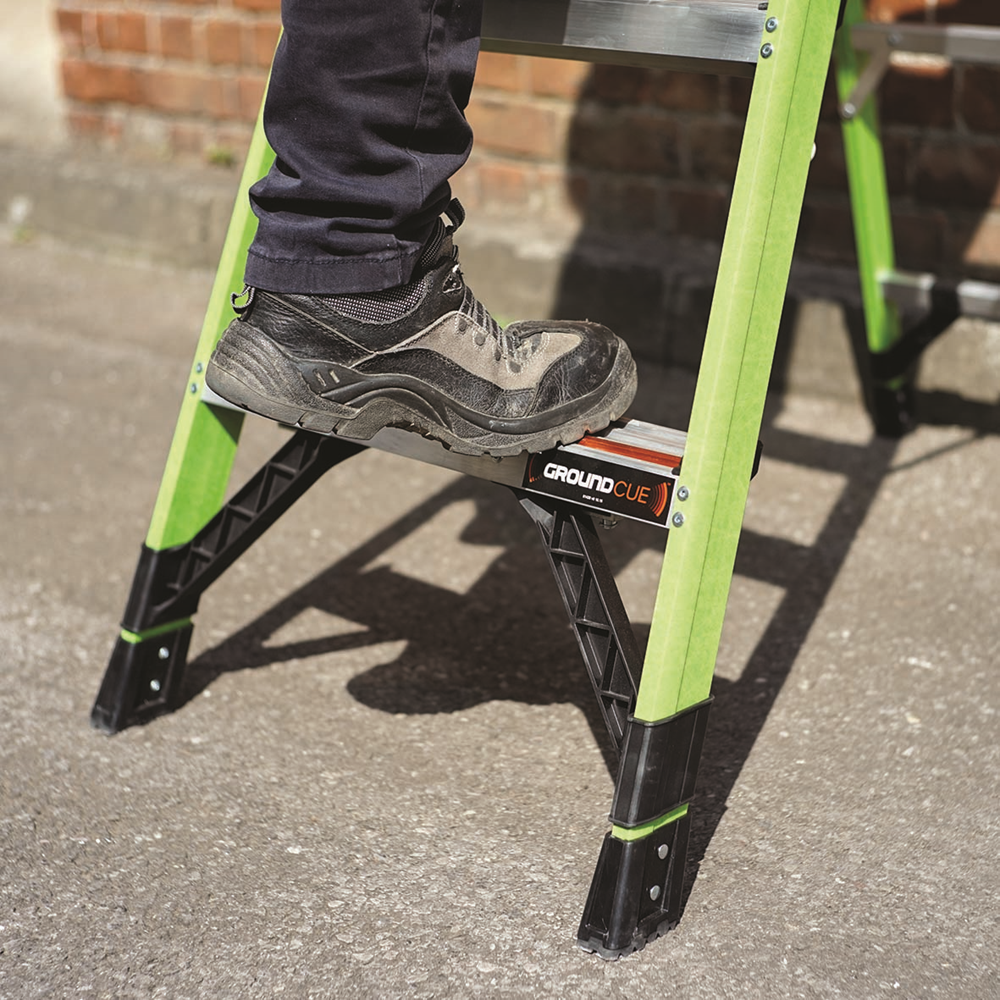 4 Tread Mighty Lite Hi-Viz GRP Fibreglass Step Ladder