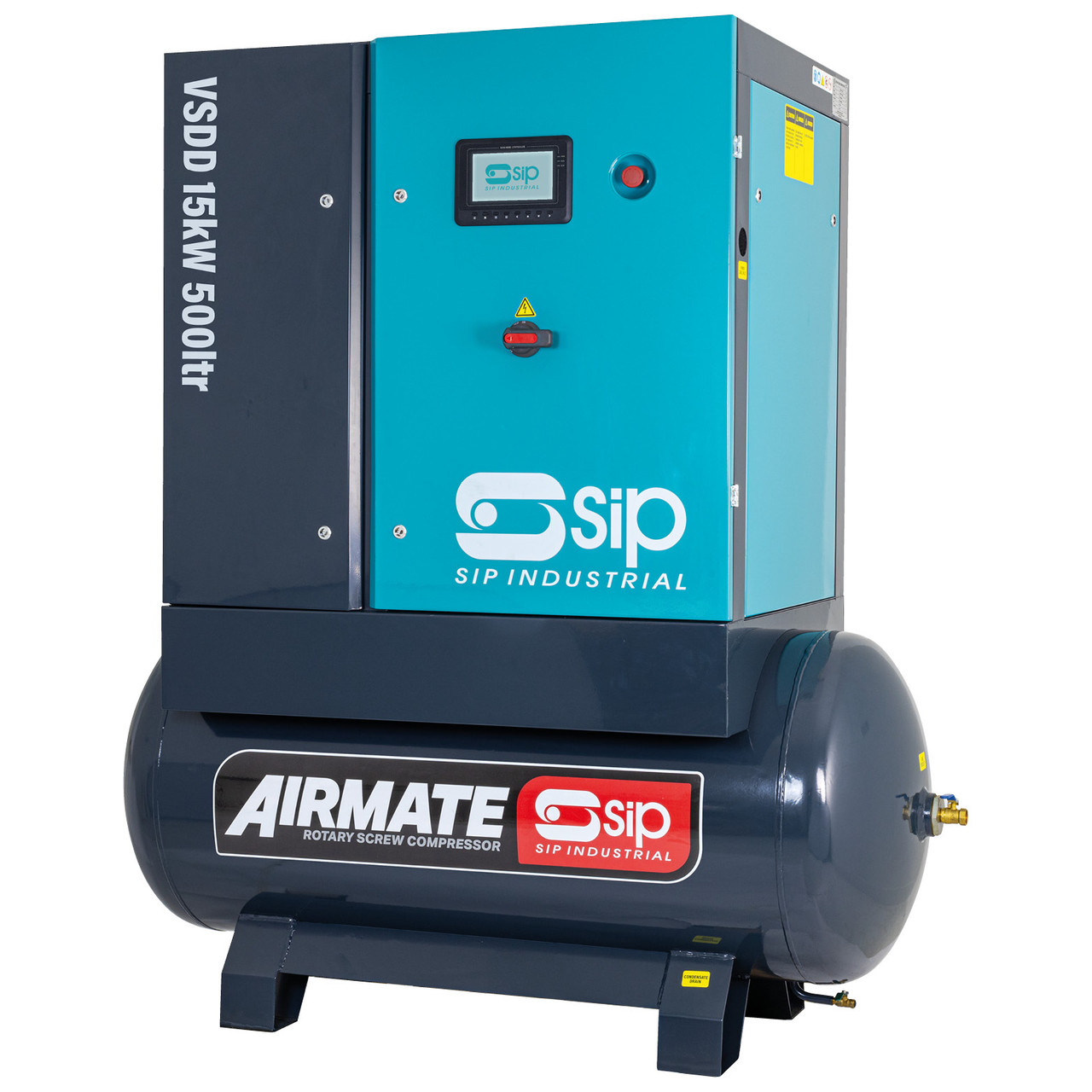 SIP VSDD 15kW 10bar 500ltr 400v Rotary Screw Compressor