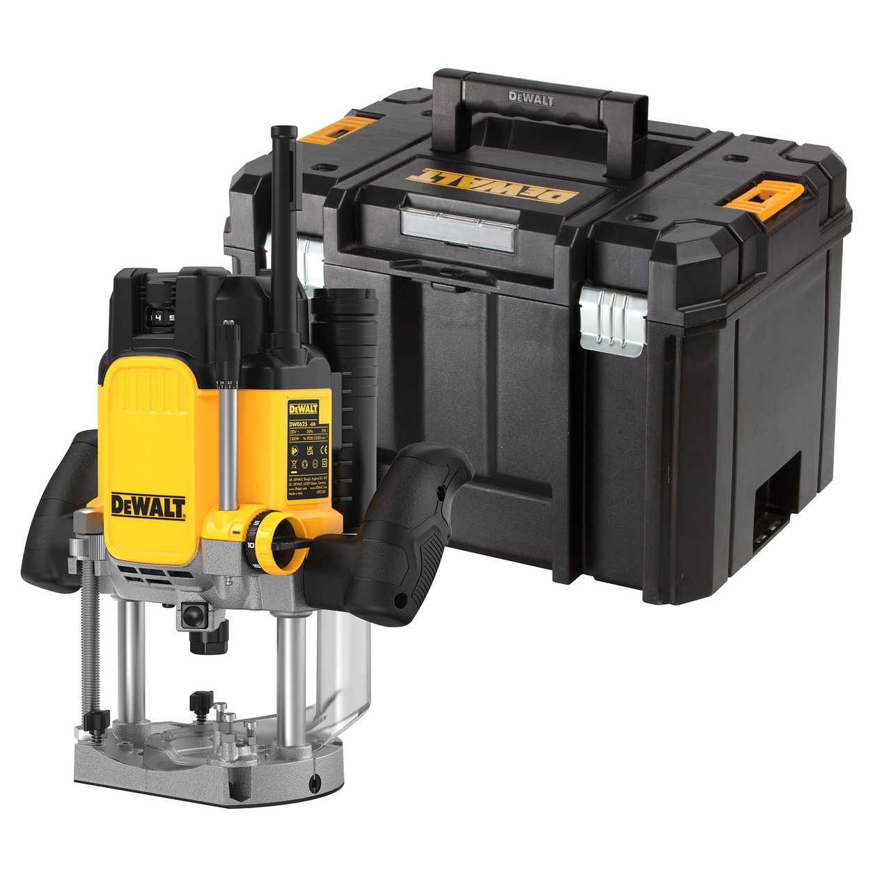 Dewalt DWE625KT Next-Gen 12mm (1/2") Plunge Router (240V) in TSTAK Box