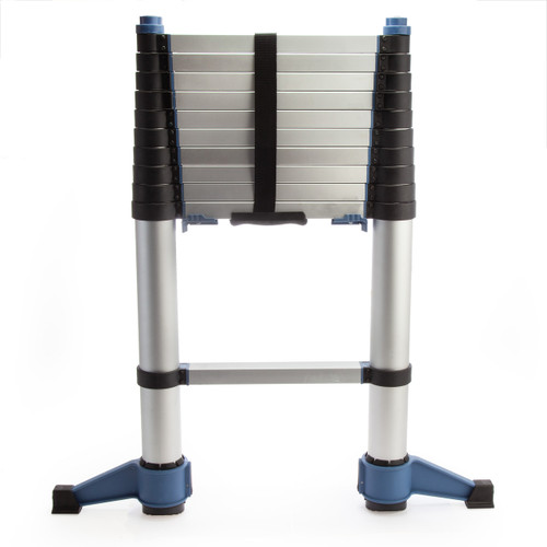 BuildCraft SR10106 TaskLadder Soft Close Telescopic Ladder with Folding Feet 3.8m Highland Fasteners