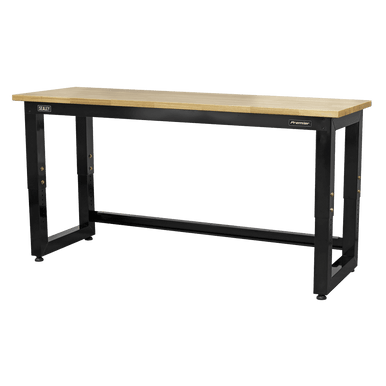 Sealey Steel Adjustable Workbench with Wooden Worktop 1830mm - Heavy-Duty - Highland Fasteners