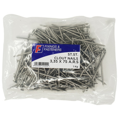 Annular Ring Nail - Stainless Steel - Bag (1KG) - 3.35 x 65mm