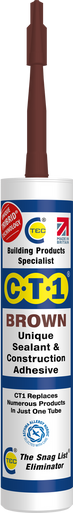 CT1 Brown TRIBRID¨ Multi Purpose Sealant & Adhesive - 290ml CT1 Brown TRIBRID¨ Multi Purpose Sealant & Adhesive - 290ml