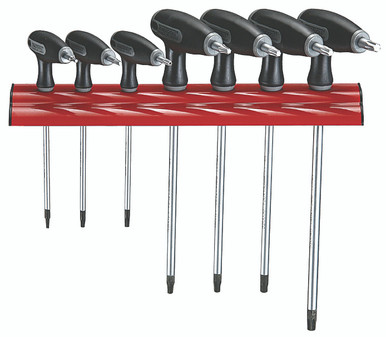 Teng Tools WRTX07 TX Key Set T Handle 7pcs Wall Rack