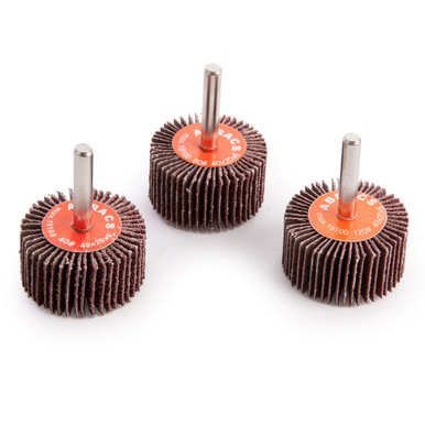 Abracs FWPK340 Spindle Mounted Flap Wheel Pack 40mm (3 Piece ...