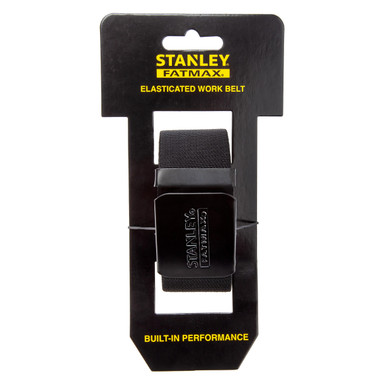 Stanley FatMax Elasticated Work Belt in One Size Black - Highland Fasteners