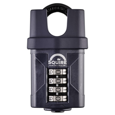 Henry Squire CP50CS Combination Padlock 4 Wheel Closed Shackle 50mm ...