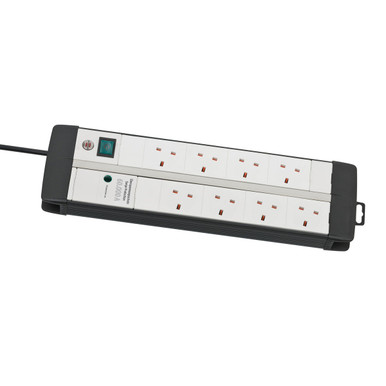 Brennenstuhl 1256053678 Premium-Line 8-Way Extension Lead with Surge ...