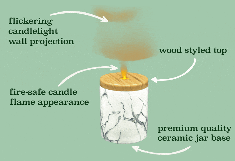 Candyl The Candle Reinvented 2-in-1 Aroma Diffuser Flameless Candle