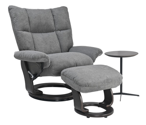 Benchmaster Shelby Swivel Recliner with Ottoman and Side Table - Martin ...