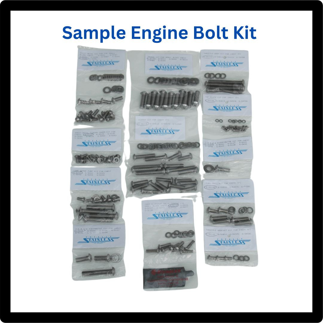 Ford Modular 4.6L Stainless Engine Bolt Kit with Steel Oil Pan - Body ...