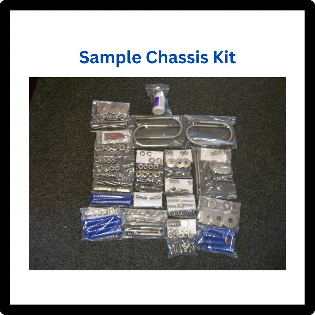 1955 1956 1957 Chevrolet Complete Chassis Kit - Body Bolt Kit Store