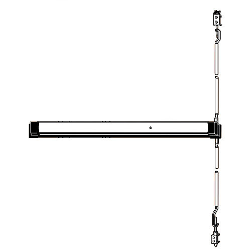 8600-M2-30-US32 Adams Rite Narrow Stile Concealed Vertical Rod Exit ...