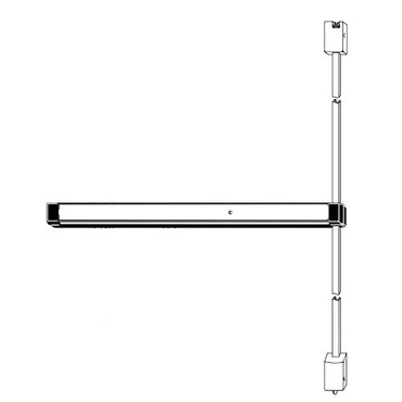 8200-LRM-30-US32D Adams Rite Narrow Stile Surface Vertical Rod Exit ...