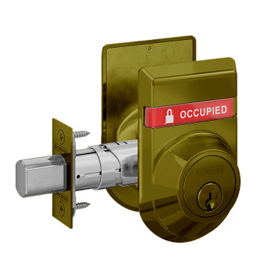 B660P-609-OS-OCC-IS-LOC Schlage Grade 1 Single Cylinder Deadbolt with ...