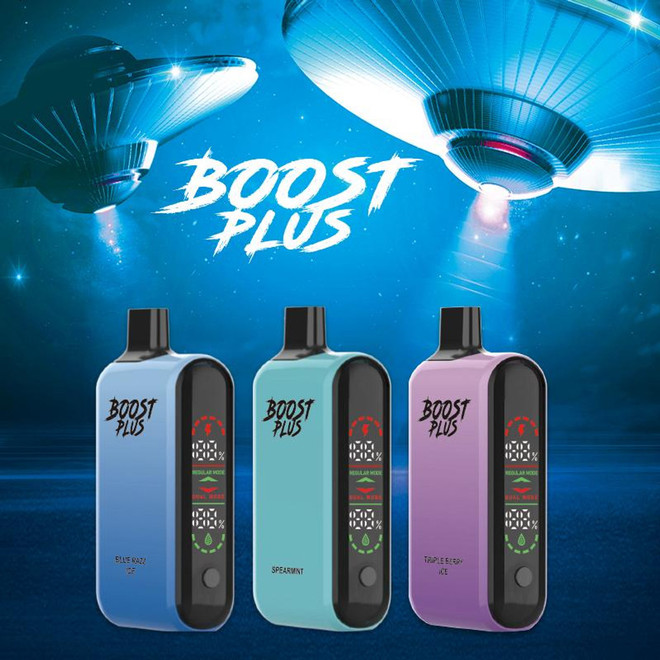 BOOST PLUS 5% NICOTINE 20,000 PUFFS DISPOSABLE VAPE 25ML