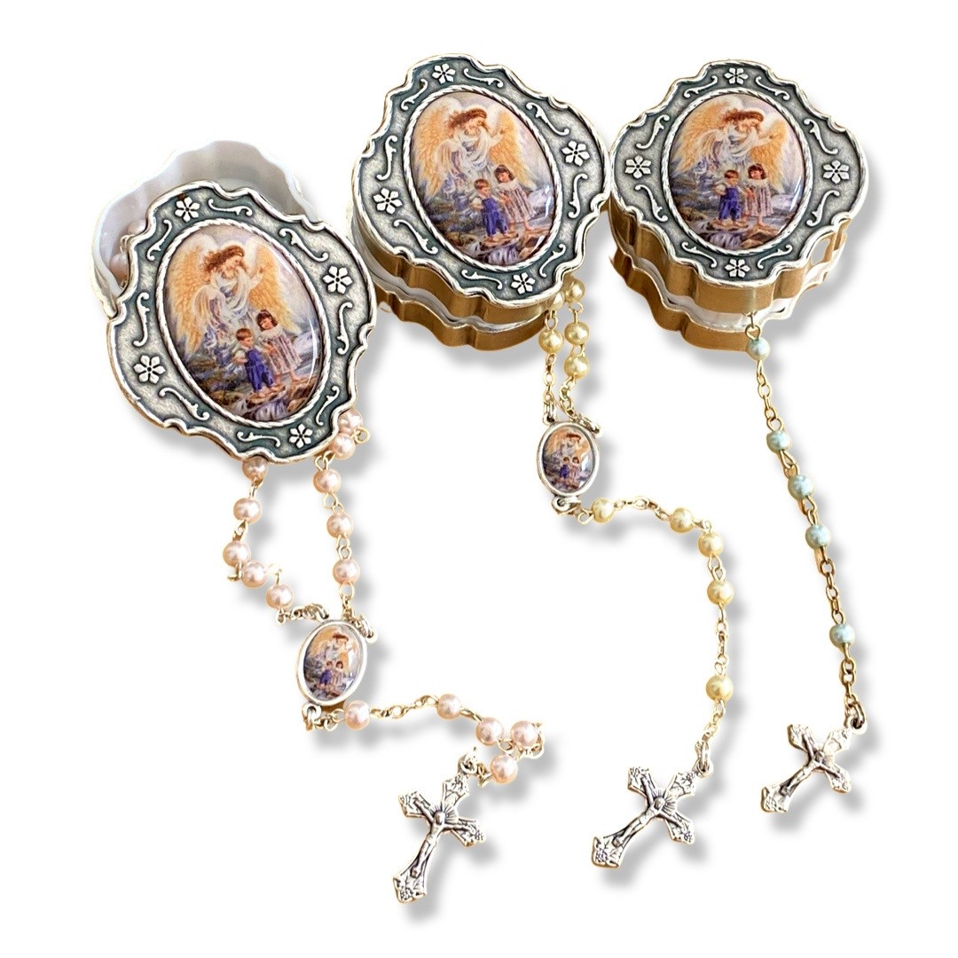 Buy Catholic and Anglican Keepsake Rosary Beads - Gifted Memories Faith ...