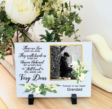 Personalised Memorial Photo Tile - Those We Love