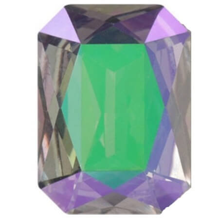 Krakovski Crystal Octagon Stone 10x14mm EMERALD