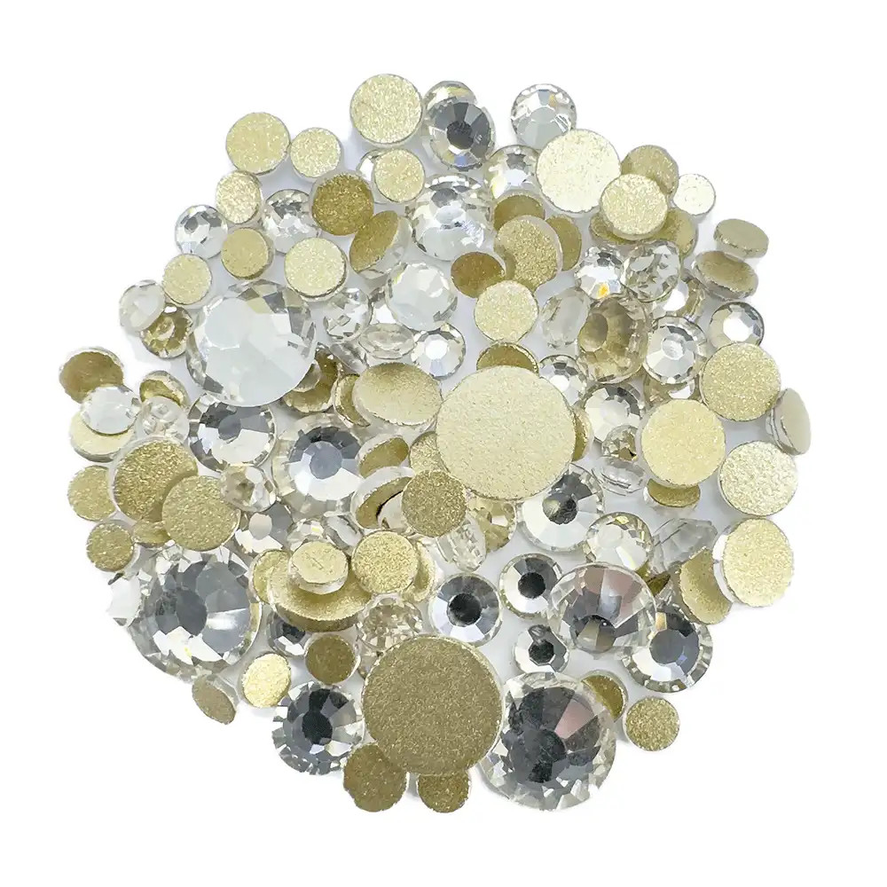 Krakovski Flat Back Rhinestones CRYSTAL VOLCANO Assorted SS4-SS20