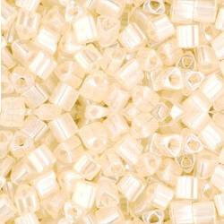 Toho TRIANGLE 8/0 Seed Beads CEYLON LT IVORY |EUREKA CRYSTAL BEADS