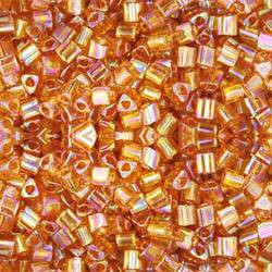 Toho TRIANGLE 11/0 Seed Beads TRANSPARENT RAINBOW TOPAZ