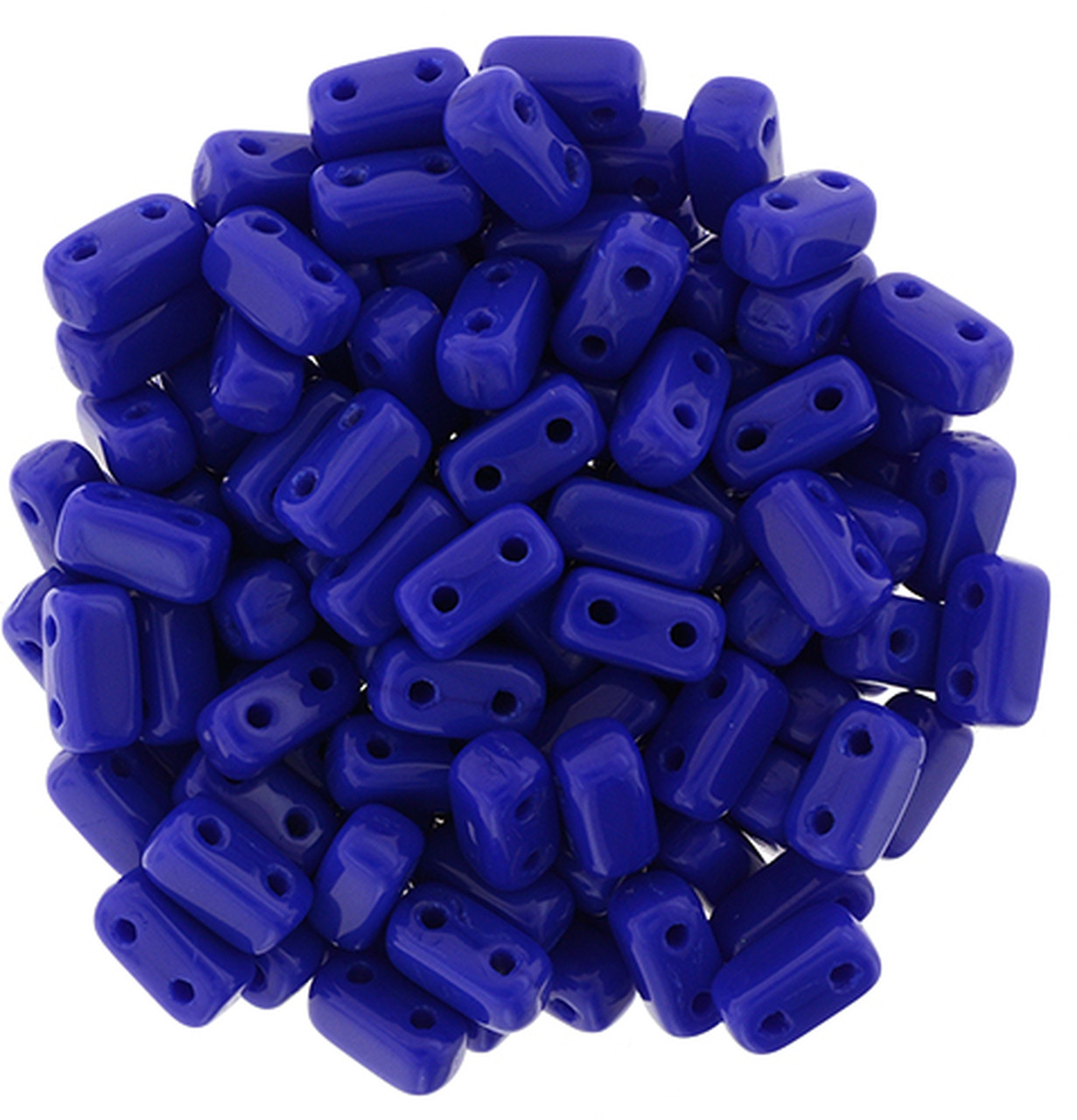 2-Hole Brick Beads CzechMates INDIGO| EUREKA CRYSTAL BEADS