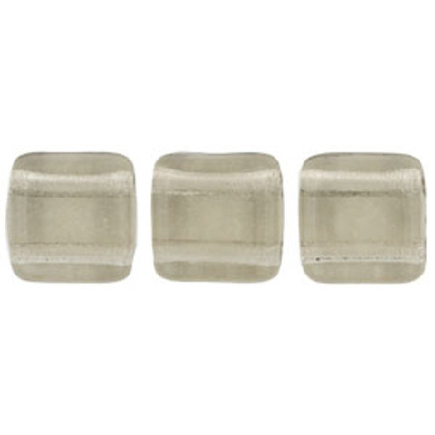 2-Hole TILE Beads 6mm CzechMates BLACK DIAMOND