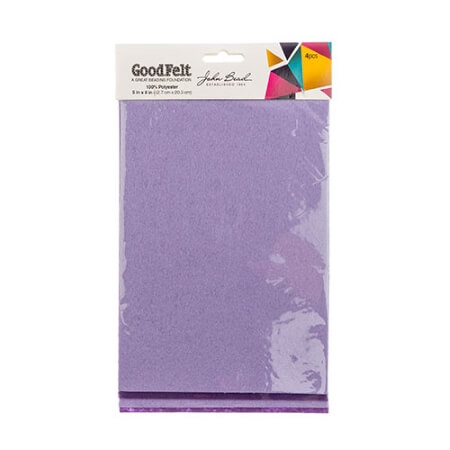 GoodFelt BEADING FOUNDATION 1.5mm 5"x8" PURPLE & LIGHT PURPLE
