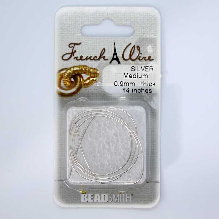 French Wire - Silver French Wire 0.9mm | Eureka Crystal Beads
